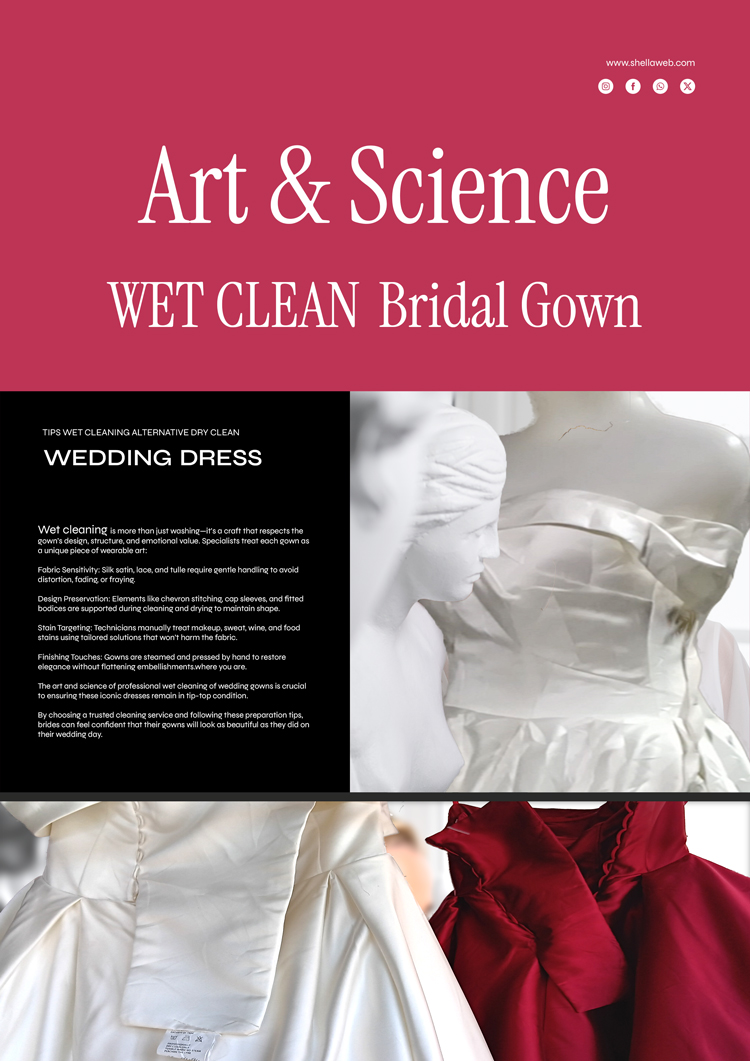 The Art and Science of Wet Clean for Wedding Gowns